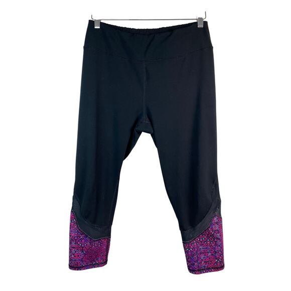 GAIAM | Pants & Jumpsuits | Gaiam Womens Size L Black Athletic Crop ...